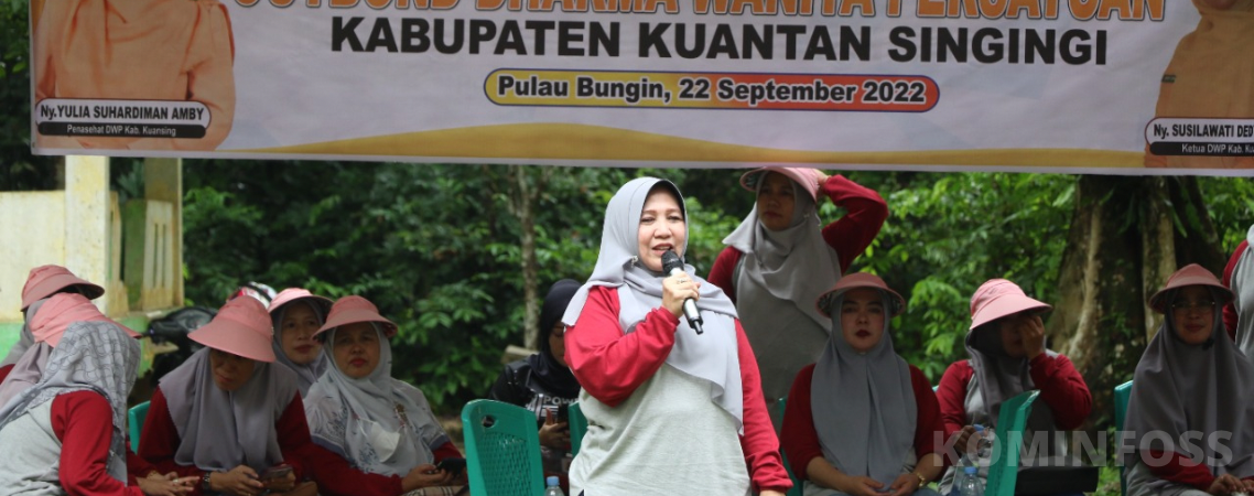 Promosi Objek Wisata, DWP Kuansing Outbond di Taman Kota Hutan Pulau ...