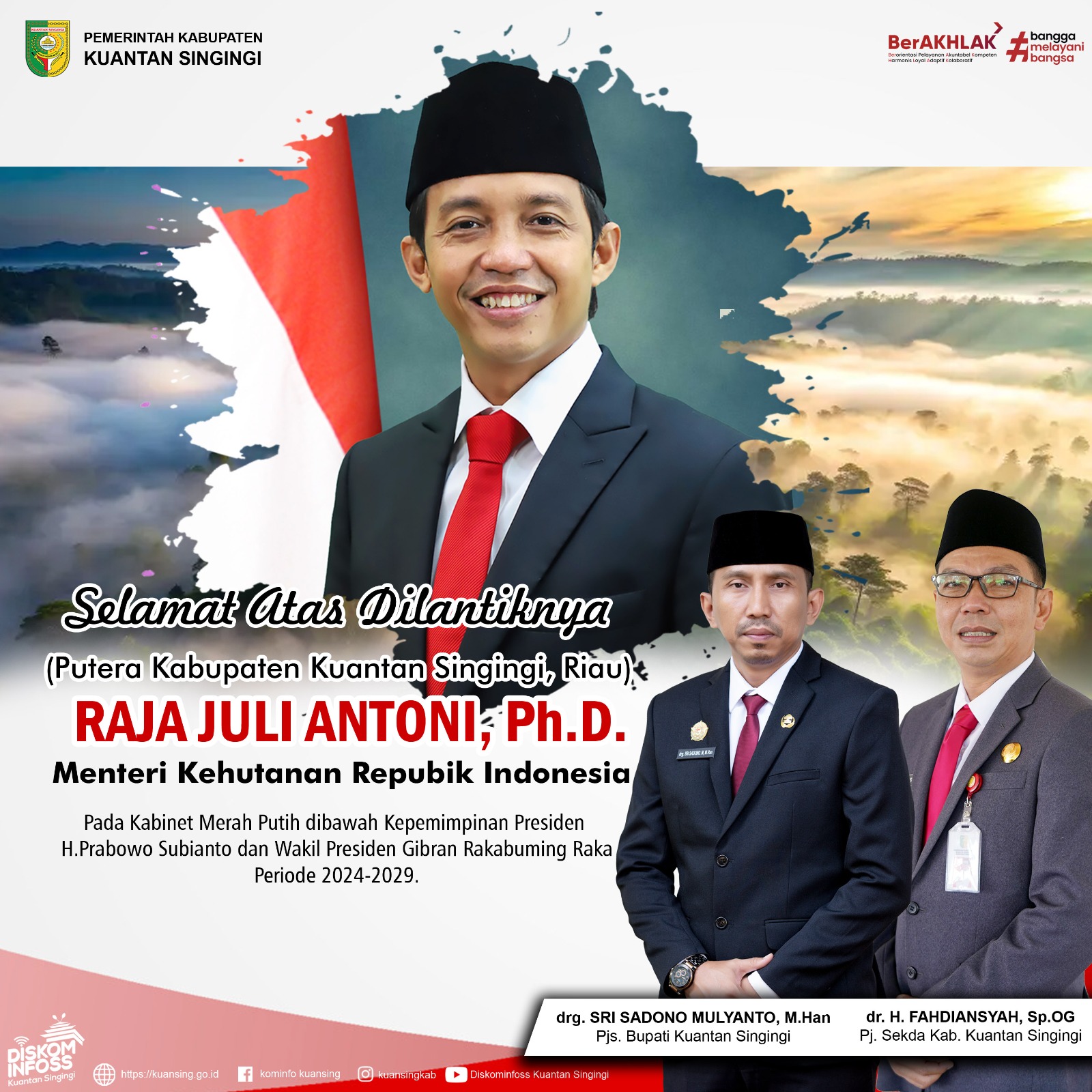 Selamat dan Sukses atas Pelantikan Putera Asal Kuansing Sebagai Menteri ...