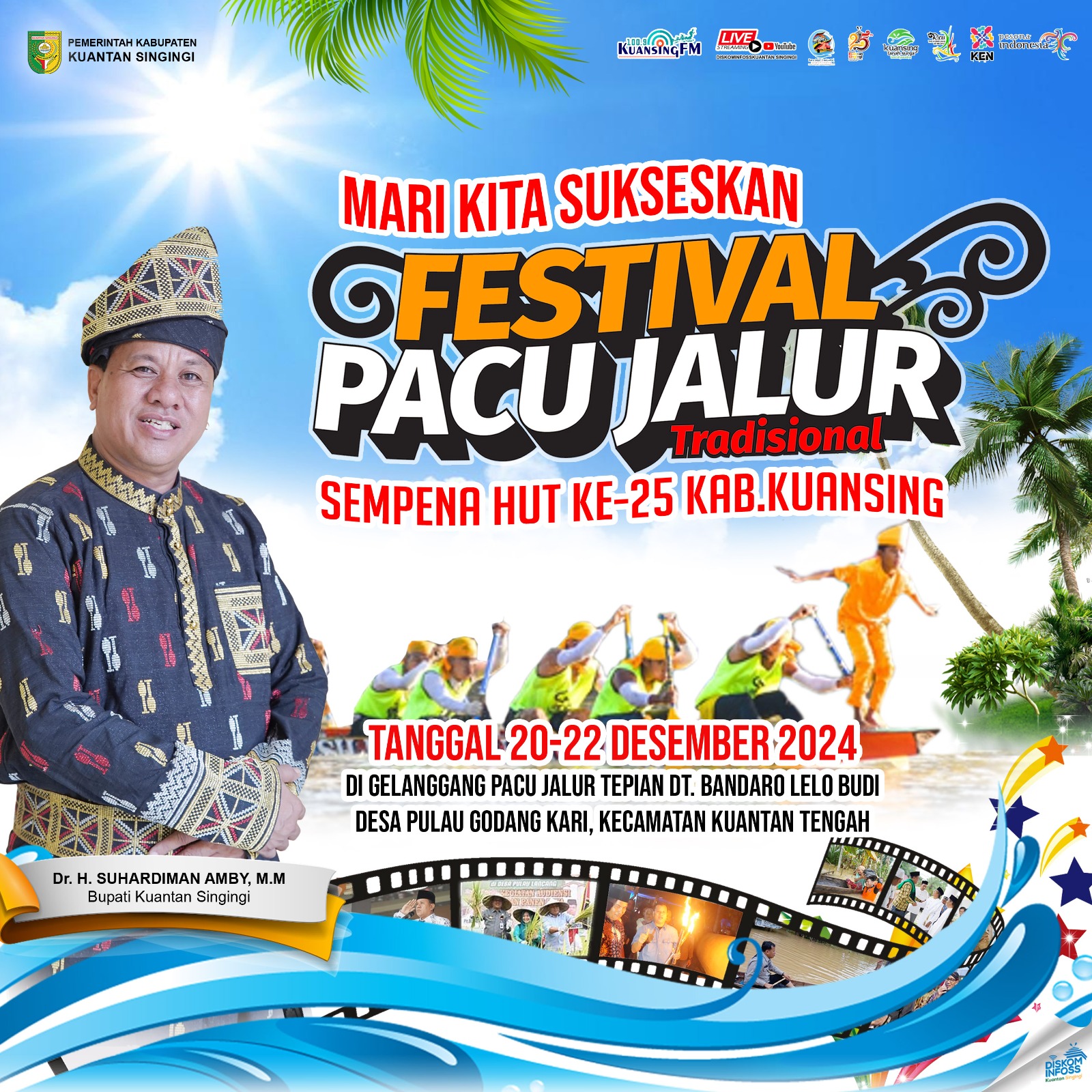 Mari Sukseskan Festival Pacu Jalur Tradisional Sempena Hut Ke-25 Kab ...